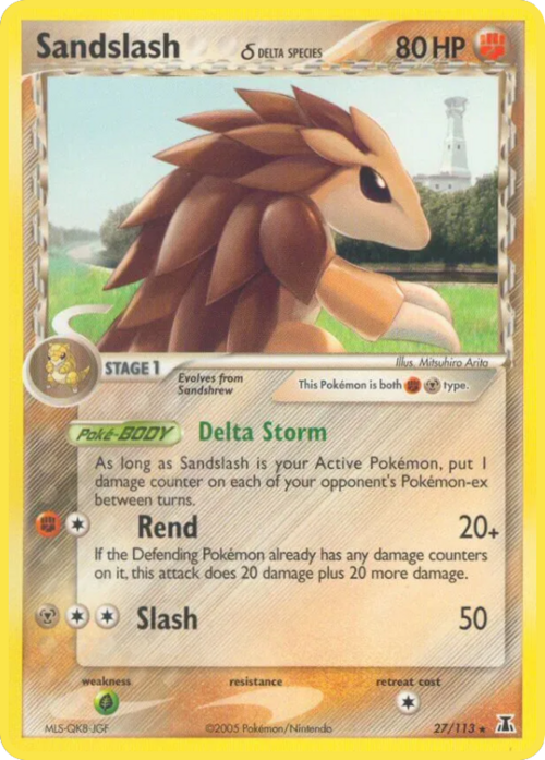Sandslash δ (Delta Species TCG) - WikiDex, la enciclopedia Pokémon