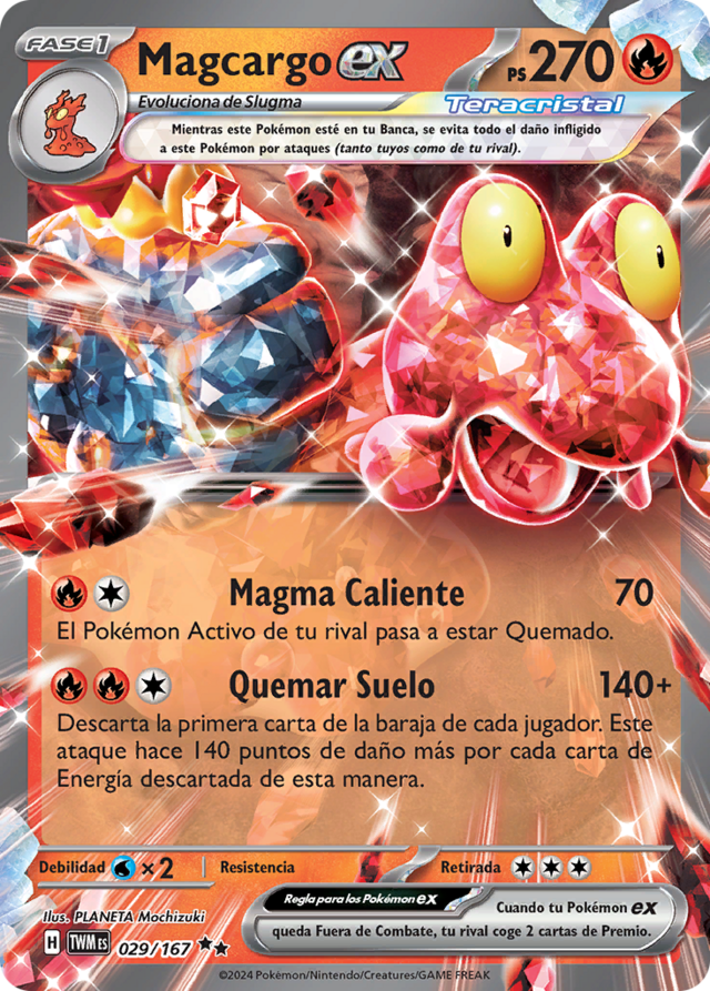 Magcargo ex (Mascarada Crepuscular TCG) - WikiDex, la enciclopedia Pokémon