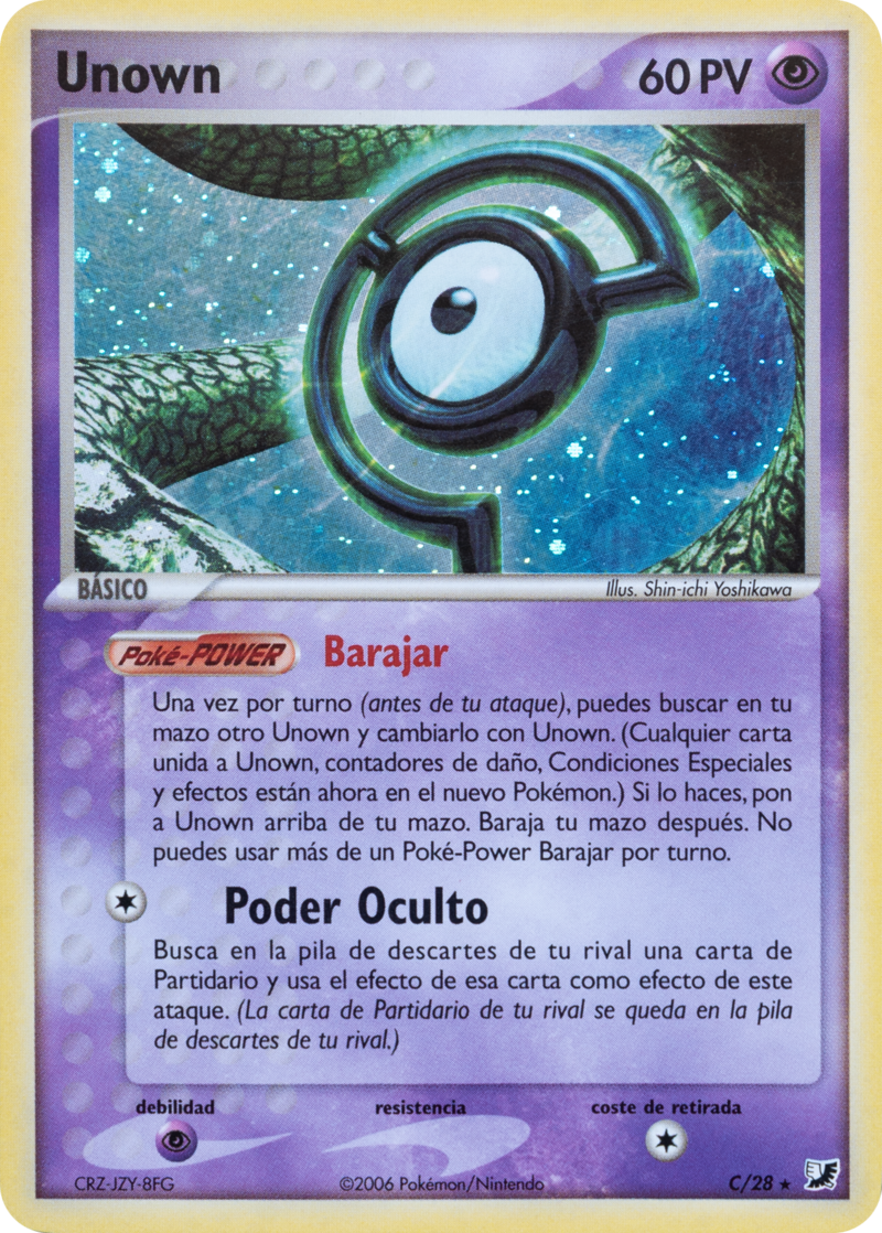 Unown (Fuerzas Ocultas C TCG) - WikiDex, la enciclopedia Pokémon