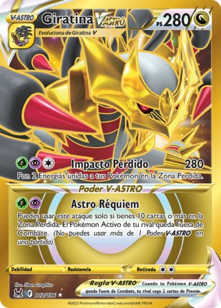Giratina V-ASTRO (Origen Perdido TCG) - WikiDex, la enciclopedia Pokémon