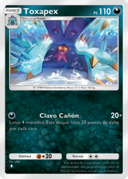 Toxapex (Guardianes Celestiales TCG Pocket) - WikiDex, la enciclopedia Pokémon