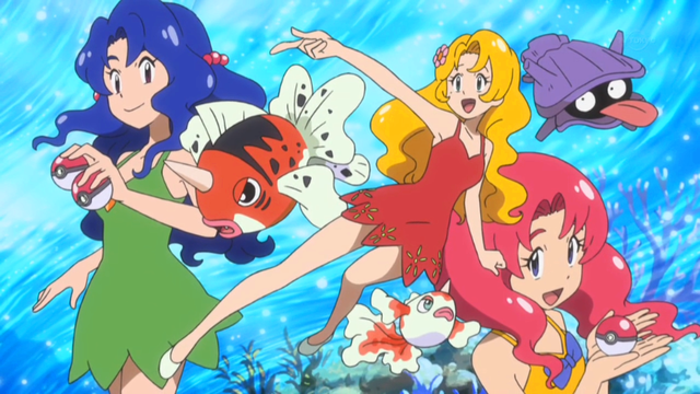 Archivo:EP1045 Lily, Violet y Daisy.png - WikiDex, la enciclopedia Pokémon