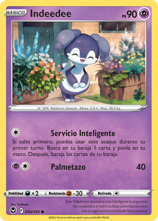 Indeedee (Tempestad Plateada TCG) - WikiDex, la enciclopedia Pokémon