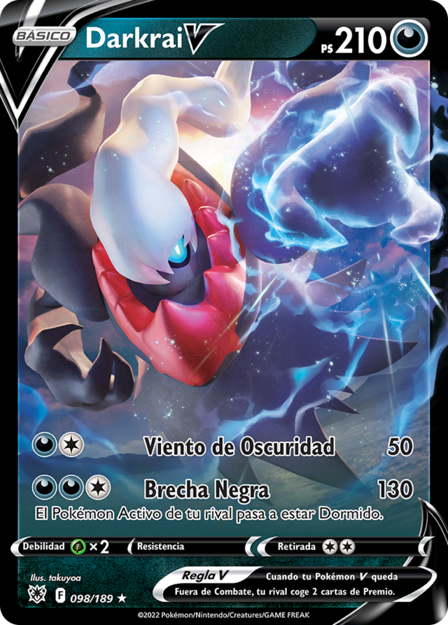 Darkrai V (Resplandor Astral TCG) - WikiDex, la enciclopedia Pokémon