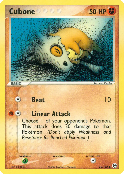 Cubone (FireRed & LeafGreen TCG) - WikiDex, la enciclopedia Pokémon