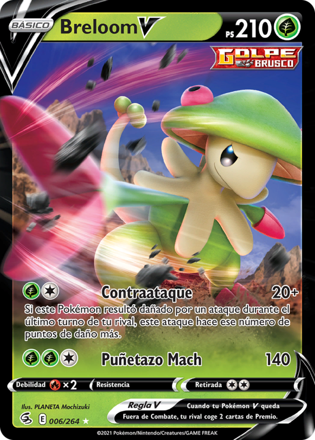 Breloom V (Golpe Fusión TCG) - WikiDex, la enciclopedia Pokémon