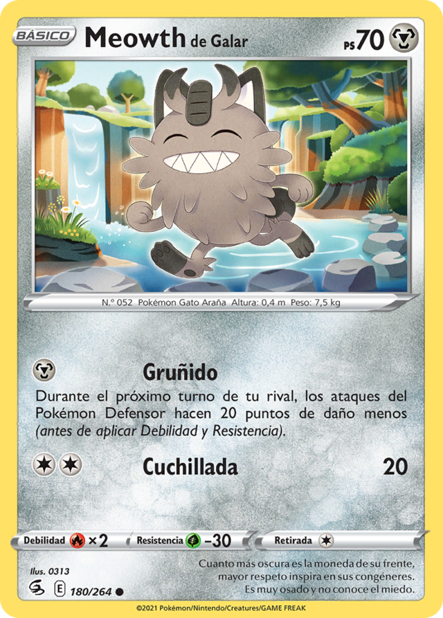 Meowth de Galar (Golpe Fusión TCG) - WikiDex, la enciclopedia Pokémon