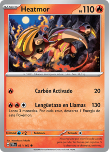 Heatmor (Fuerzas Temporales TCG) - WikiDex, la enciclopedia Pokémon