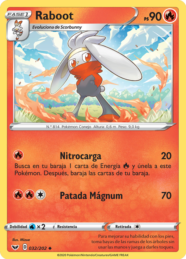 Raboot (Espada y Escudo 32 TCG) - WikiDex, la enciclopedia Pokémon