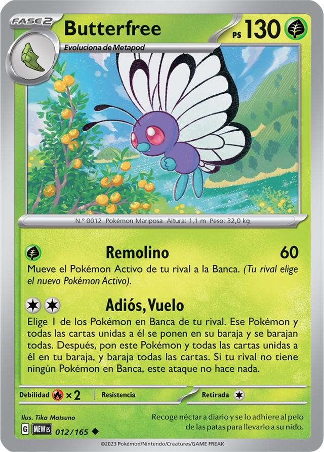Butterfree (151 TCG) - WikiDex, la enciclopedia Pokémon