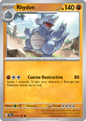 Rhyhorn (Corona Astral TCG) - WikiDex, la enciclopedia Pokémon