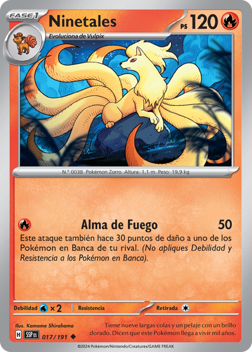 Ninetales (Chispas Fulgurantes TCG) - WikiDex, la enciclopedia Pokémon