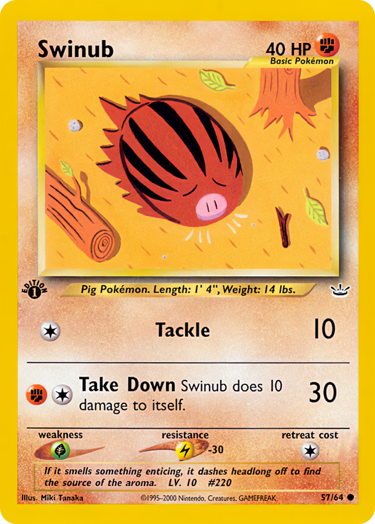 Swinub (Neo Revelation TCG) - WikiDex, la enciclopedia Pokémon
