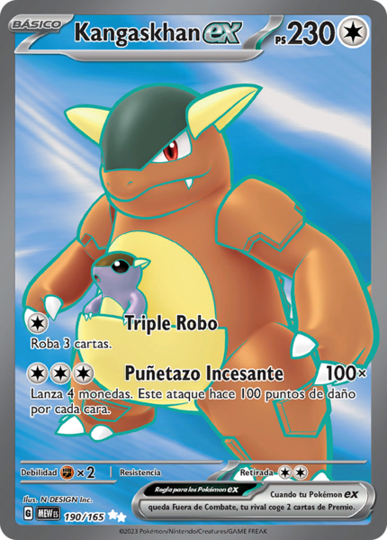 Kangaskhan ex (151 TCG) - WikiDex, la enciclopedia Pokémon