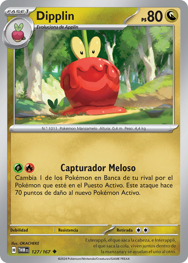 Dipplin (Mascarada Crepuscular 127 TCG) - WikiDex, la enciclopedia Pokémon