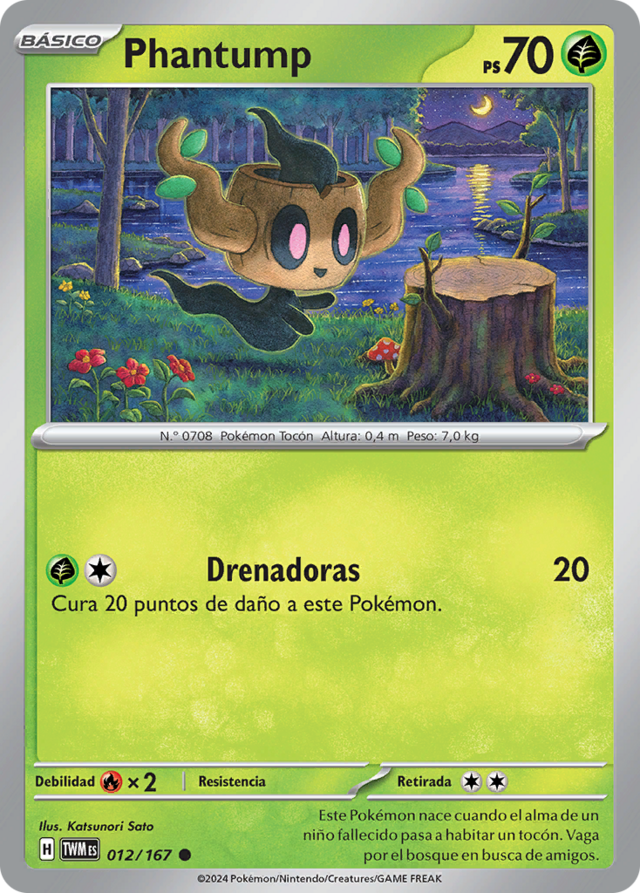 Phantump (Mascarada Crepuscular TCG) - WikiDex, la enciclopedia Pokémon