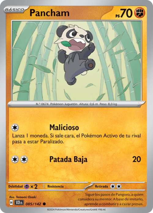 Pancham (Corona Astral TCG) - WikiDex, la enciclopedia Pokémon