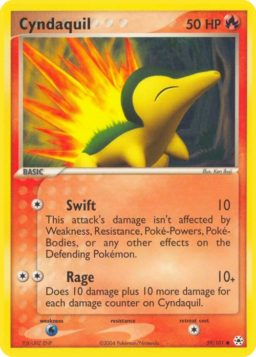 Cyndaquil (Hidden Legends TCG) - WikiDex, la enciclopedia Pokémon