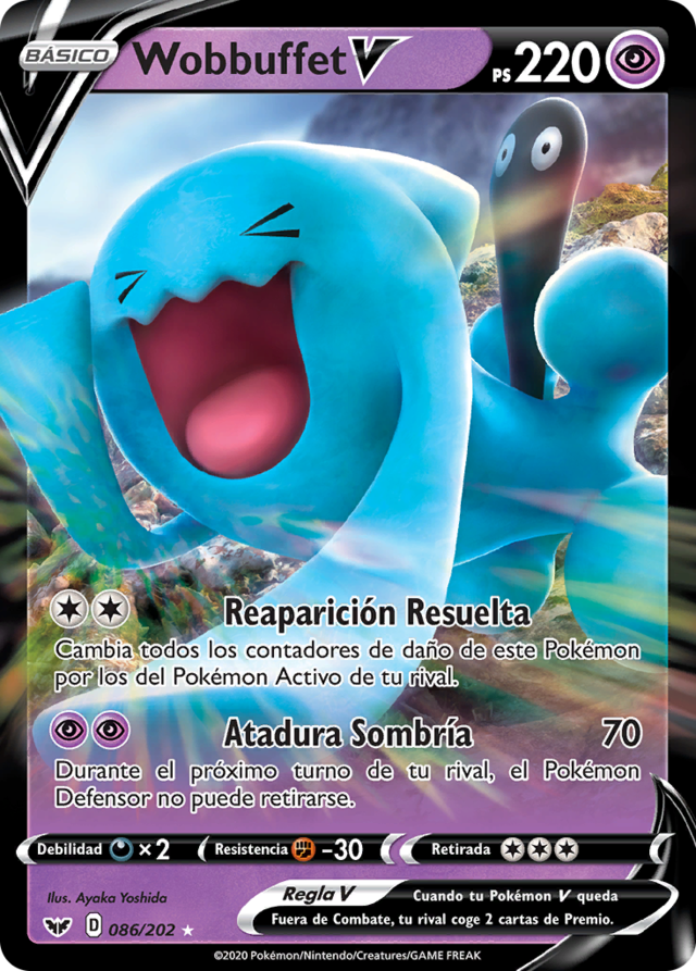 Wobbuffet V (Espada y Escudo TCG) - WikiDex, la enciclopedia Pokémon