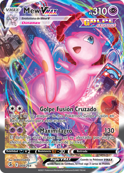 Mew VMAX (Golpe Fusión TCG) - WikiDex, la enciclopedia Pokémon
