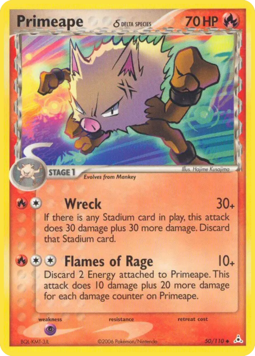 Primeape δ (Holon Phantoms TCG) - WikiDex, la enciclopedia Pokémon
