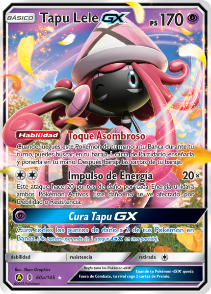 Tapu Lele-GX (Albor de Guardianes TCG) - WikiDex, la enciclopedia Pokémon