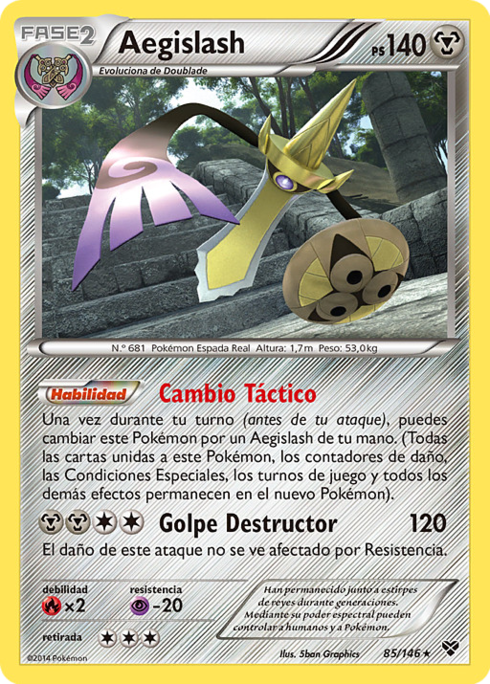 Aegislash (XY 85 TCG) - WikiDex, la enciclopedia Pokémon