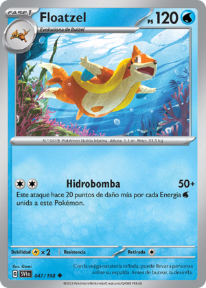 Buizel (Escarlata y Púrpura TCG) - WikiDex, la enciclopedia Pokémon