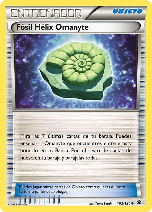 Fósil Hélix Omanyte (TCG) - WikiDex, la enciclopedia Pokémon