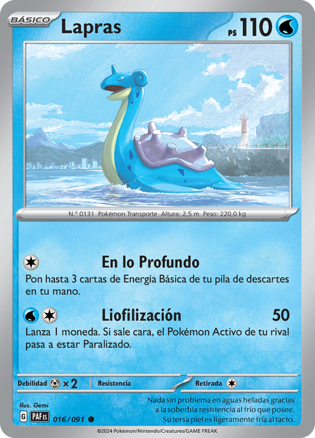 Lapras (Destinos de Paldea TCG) - WikiDex, la enciclopedia Pokémon