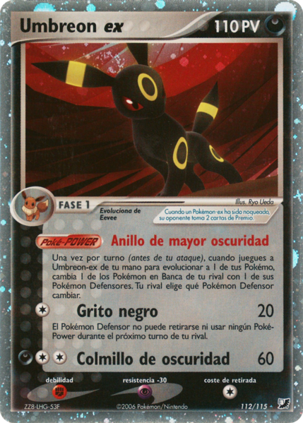 Archivo:Umbreon ex (Fuerzas Ocultas TCG).png - WikiDex, la enciclopedia ...