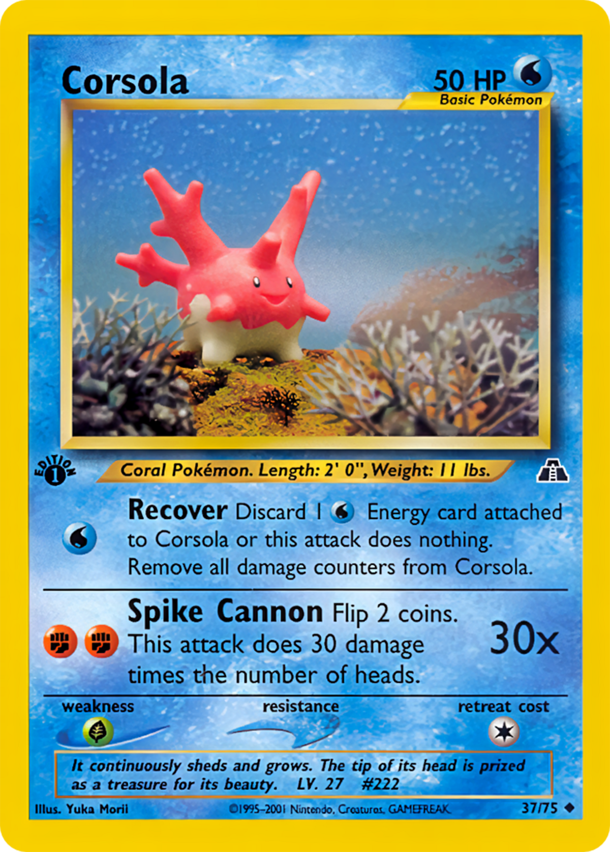 Corsola (Neo Discovery TCG) - WikiDex, la enciclopedia Pokémon