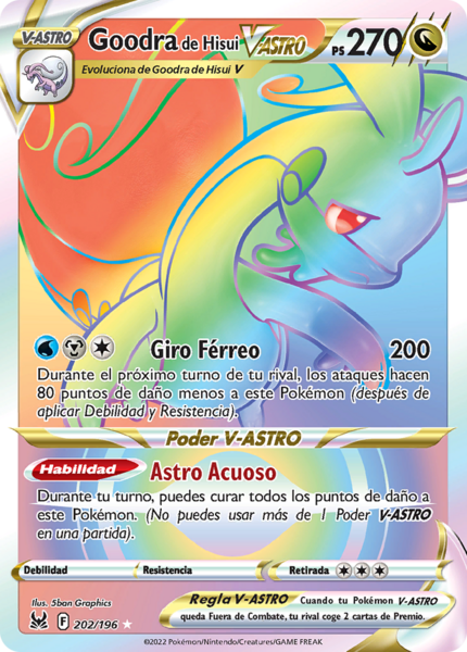 Goodra de Hisui V-ASTRO (Origen Perdido TCG) - WikiDex, la enciclopedia ...