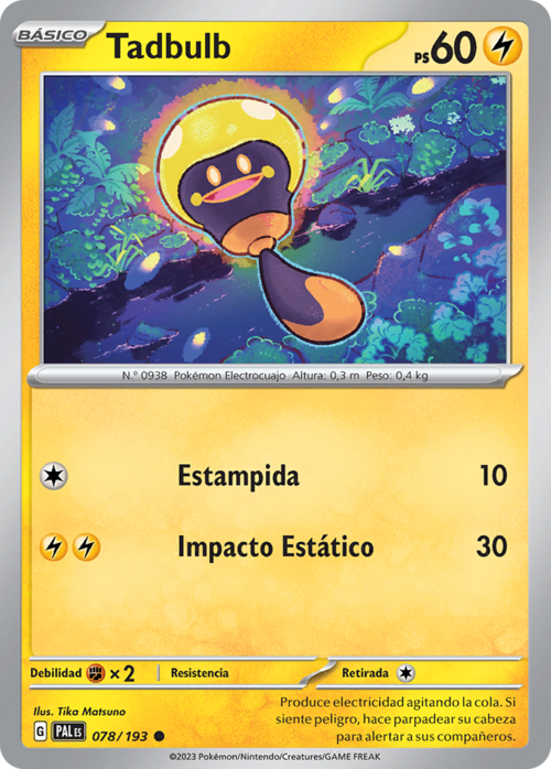 Tadbulb (Evoluciones en Paldea 78 TCG) - WikiDex, la enciclopedia Pokémon