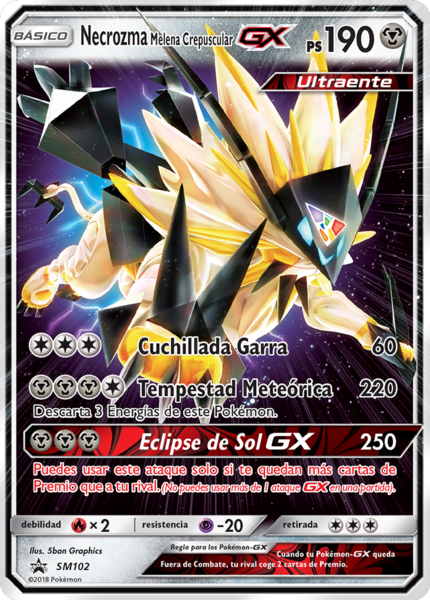Necrozma Melena Crepuscular-GX (Ultraprisma TCG) - WikiDex, la enciclopedia Pokémon