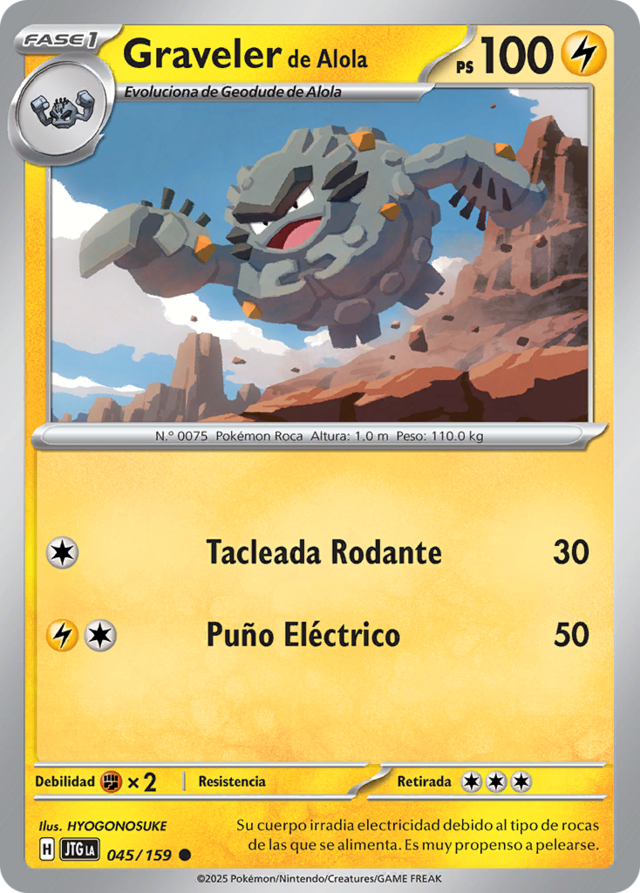 Graveler de Alola (Aventuras Compartidas TCG)/Graveler de Alola (Juntos ...