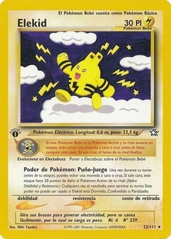 Elekid (Neo Génesis TCG) - WikiDex, la enciclopedia Pokémon