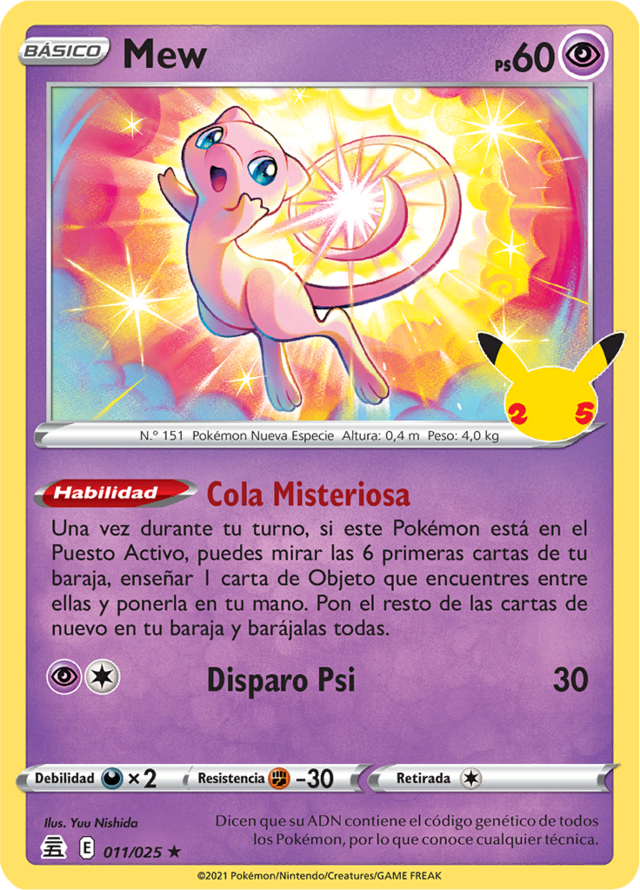 Mew (Celebraciones TCG) - WikiDex, la enciclopedia Pokémon