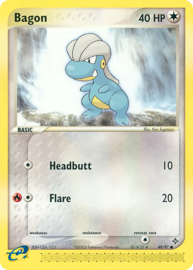 Bagon (Dragon 49 TCG) - WikiDex, la enciclopedia Pokémon