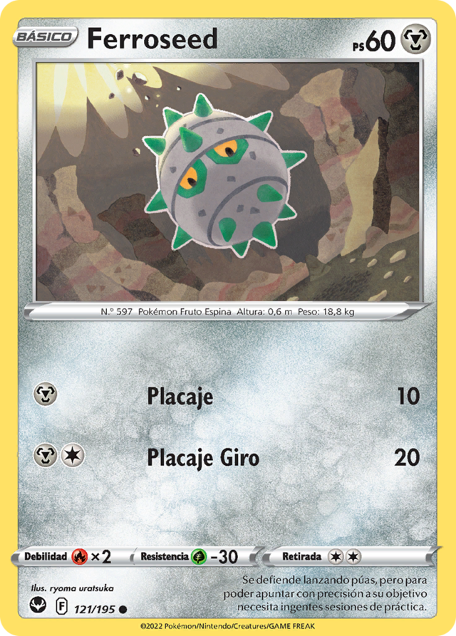 Ferroseed (Tempestad Plateada TCG) - WikiDex, la enciclopedia Pokémon
