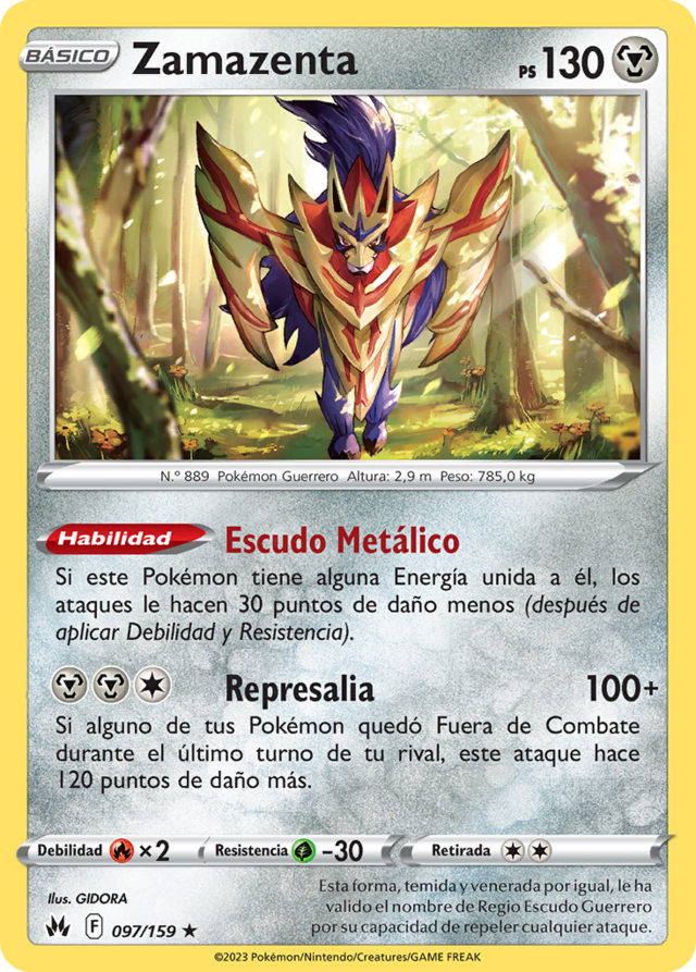 Zamazenta (Cenit Supremo TCG) - WikiDex, la enciclopedia Pokémon