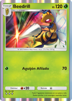 Beedrill (Genes Formidables TCG Pocket) - WikiDex, la enciclopedia Pokémon