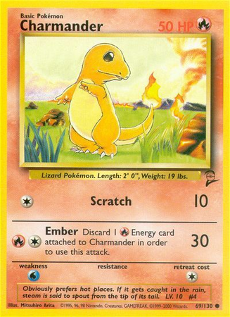 Charmander (Base Set TCG) - WikiDex, la enciclopedia Pokémon