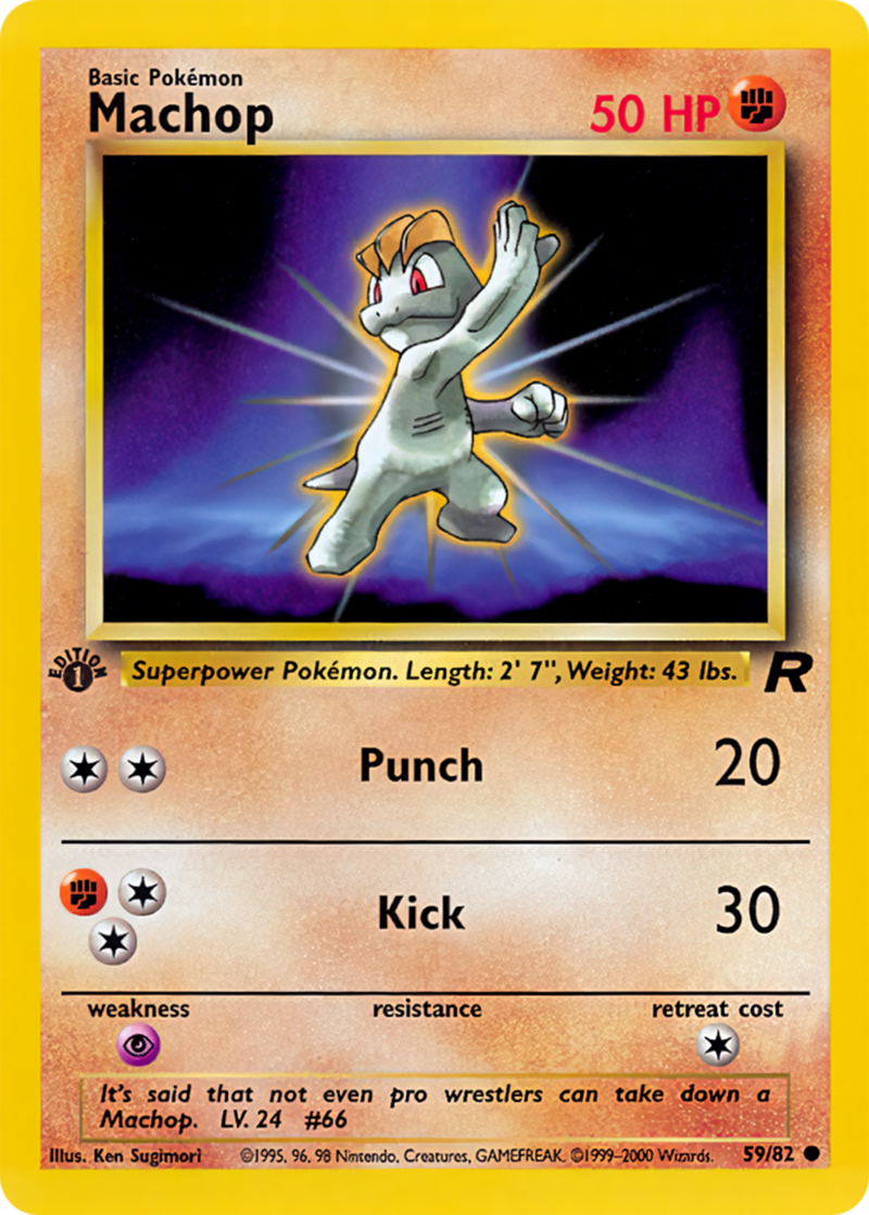 Machop (Team Rocket TCG) - WikiDex, la enciclopedia Pokémon