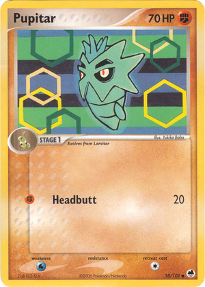 Pupitar (Expedition Base Set TCG) - WikiDex, la enciclopedia Pokémon