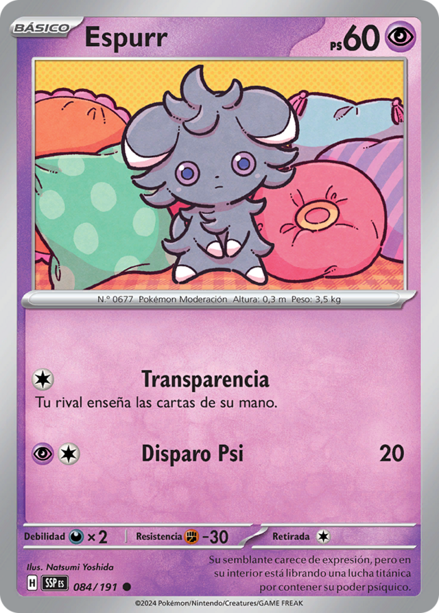 Espurr (Chispas Fulgurantes TCG) - WikiDex, la enciclopedia Pokémon