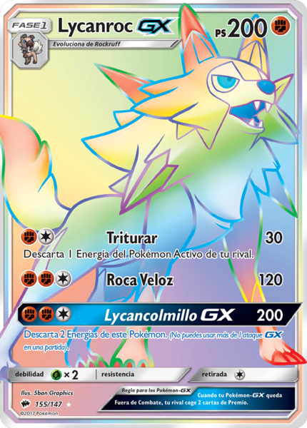 Lycanroc-GX (SM Promo 14 TCG) - WikiDex, la enciclopedia Pokémon