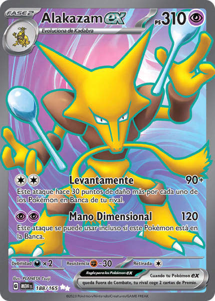 Alakazam ex (151 TCG) - WikiDex, la enciclopedia Pokémon