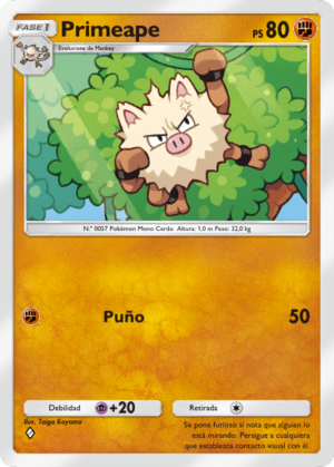 Mankey (La Isla Singular TCG Pocket) - WikiDex, la enciclopedia Pokémon