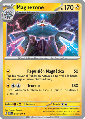 Magnemite (Llamas Obsidianas TCG) - WikiDex, la enciclopedia Pokémon